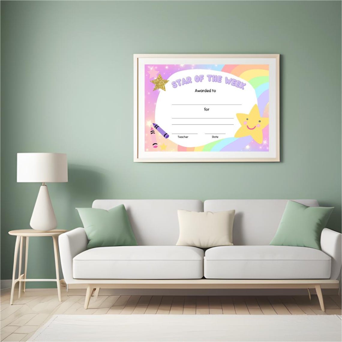 Star of the Week School Assembly Certificate: Potty Training, Positive ...