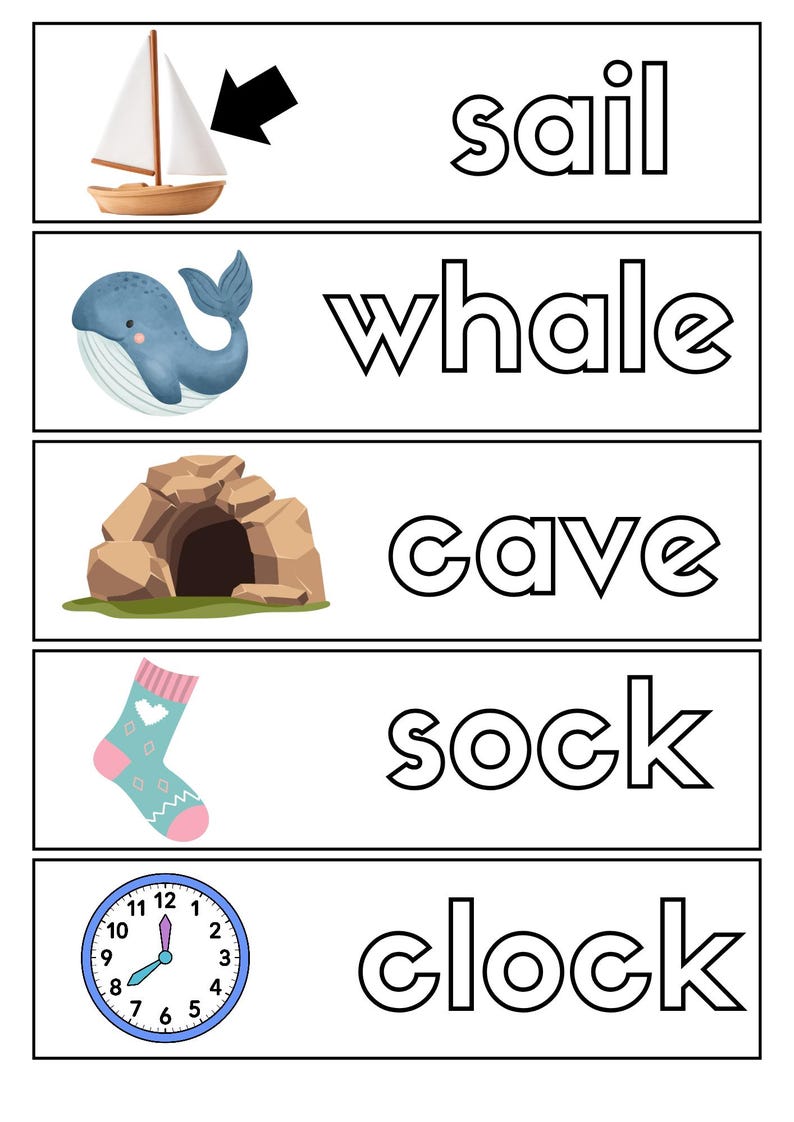Phonics CVC Words Flash Cards, SEN Learning Resource, Print and Cut Out ...