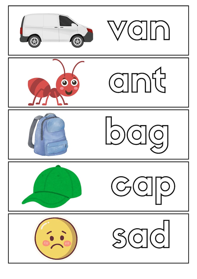 Phonics CVC Words Flash Cards, SEN Learning Resource, Print and Cut Out ...