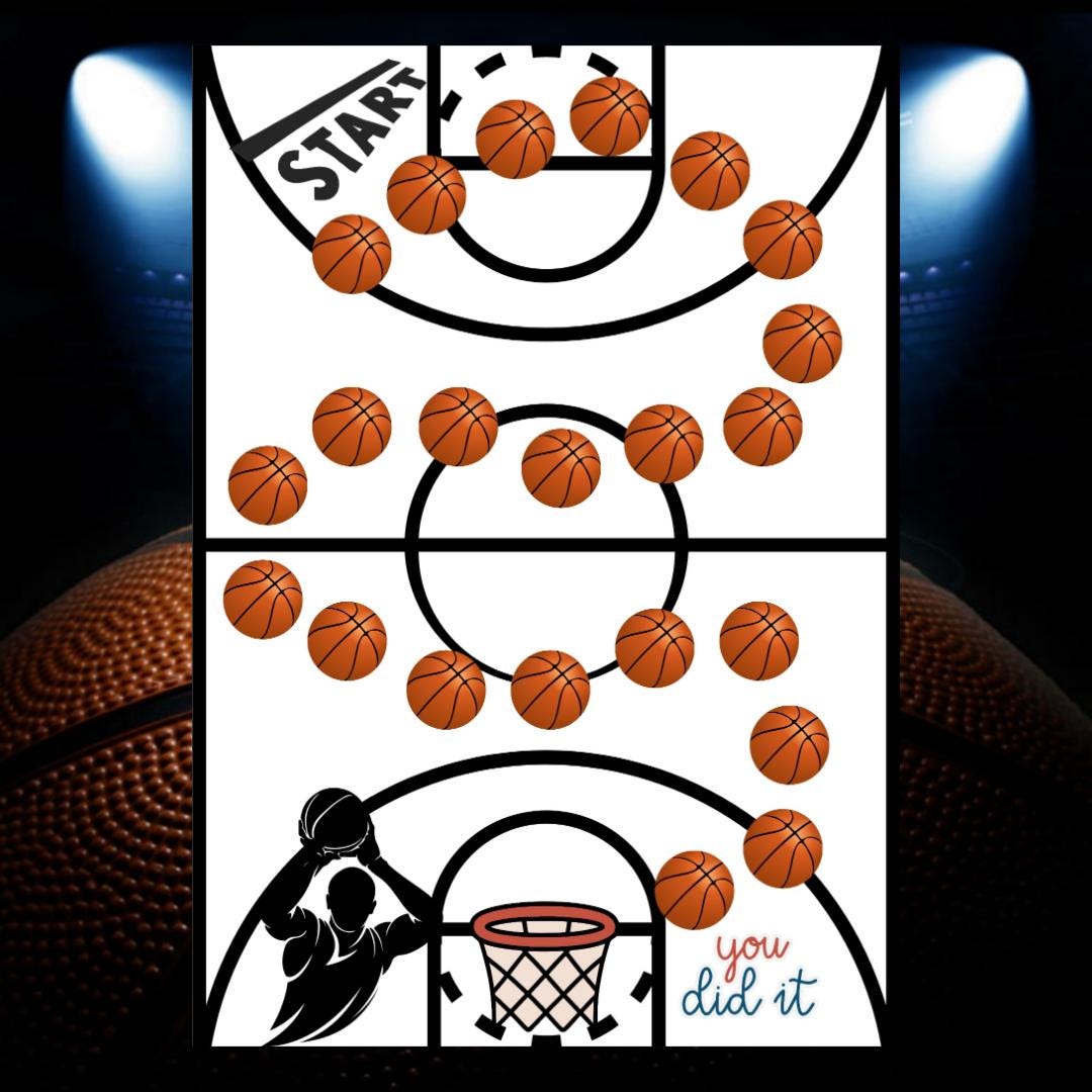 Basketball Reward Chart: Potty Training, Positive Behavior (PDF ...