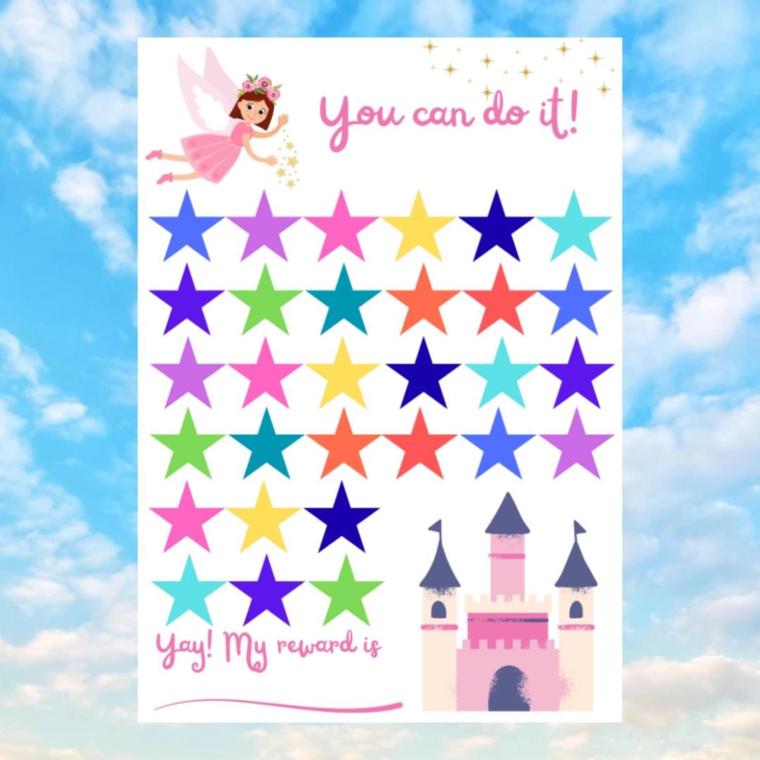 Fairy Reward Chart: Kids' Positive Behavior, Potty Training (PDF ...