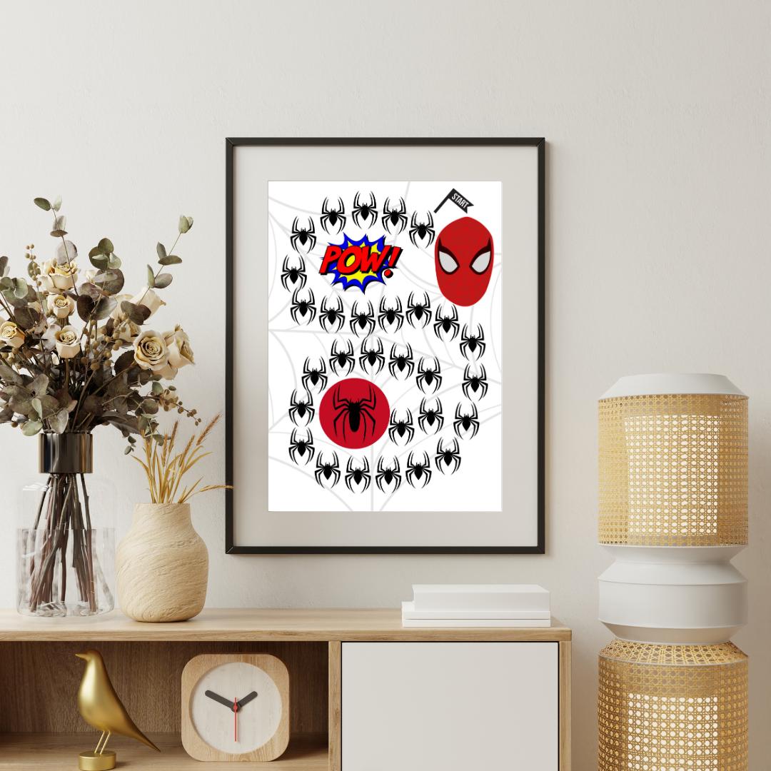 Spider Superhero Reward Chart, Kids Positive Behavior, Potty Training ...