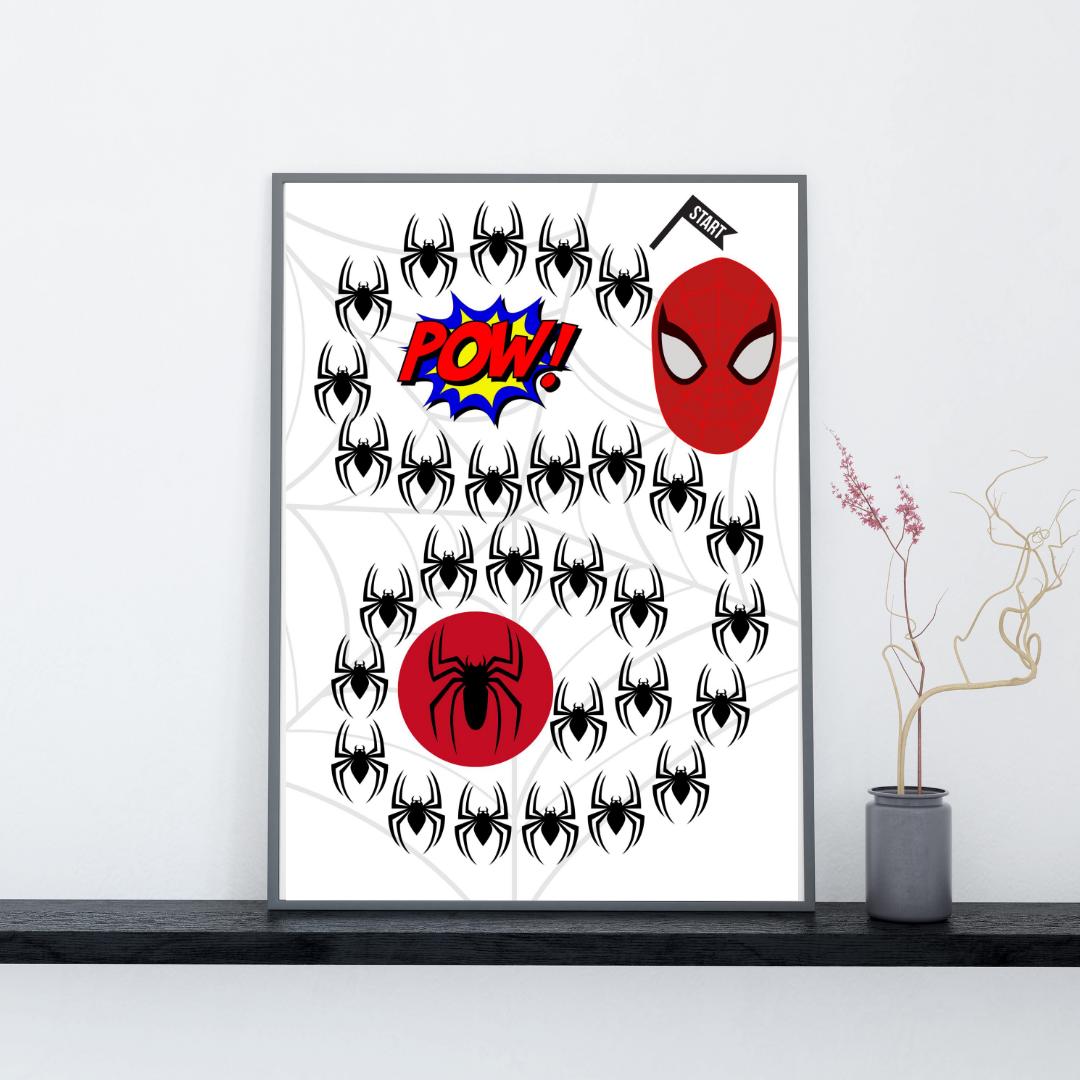 Spider Superhero Reward Chart, Kids Positive Behavior, Potty Training ...