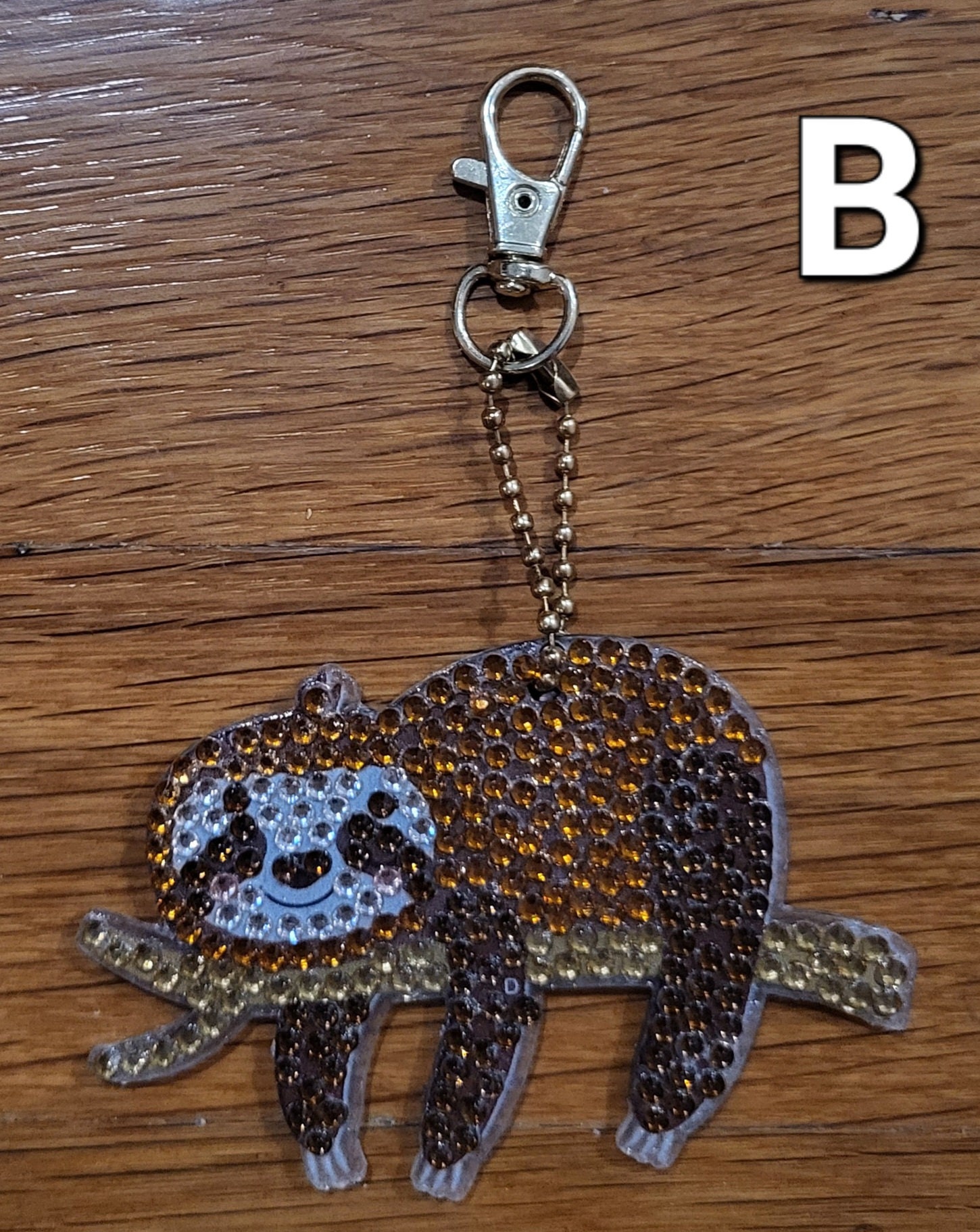 Diamond Sloth Keychain - Etsy