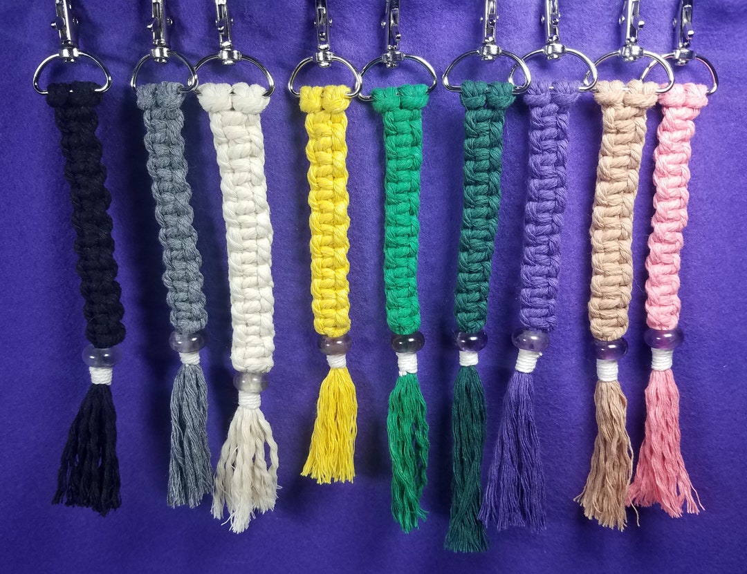 Macrame Keychain - Etsy