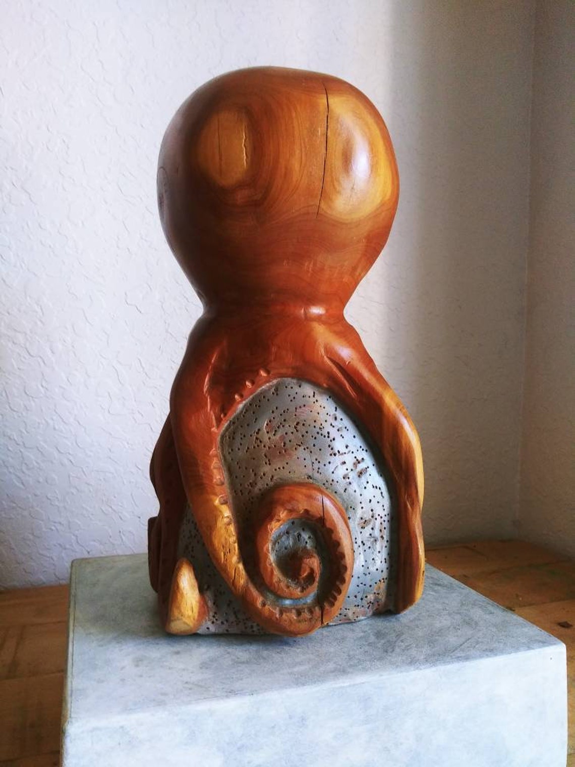 Octopus Wood Carving - Etsy
