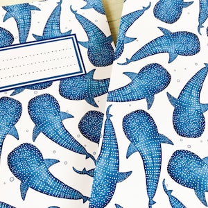 Marine Life Gift Set With Whale Shark Notebook and Clownfish Pin - Etsy