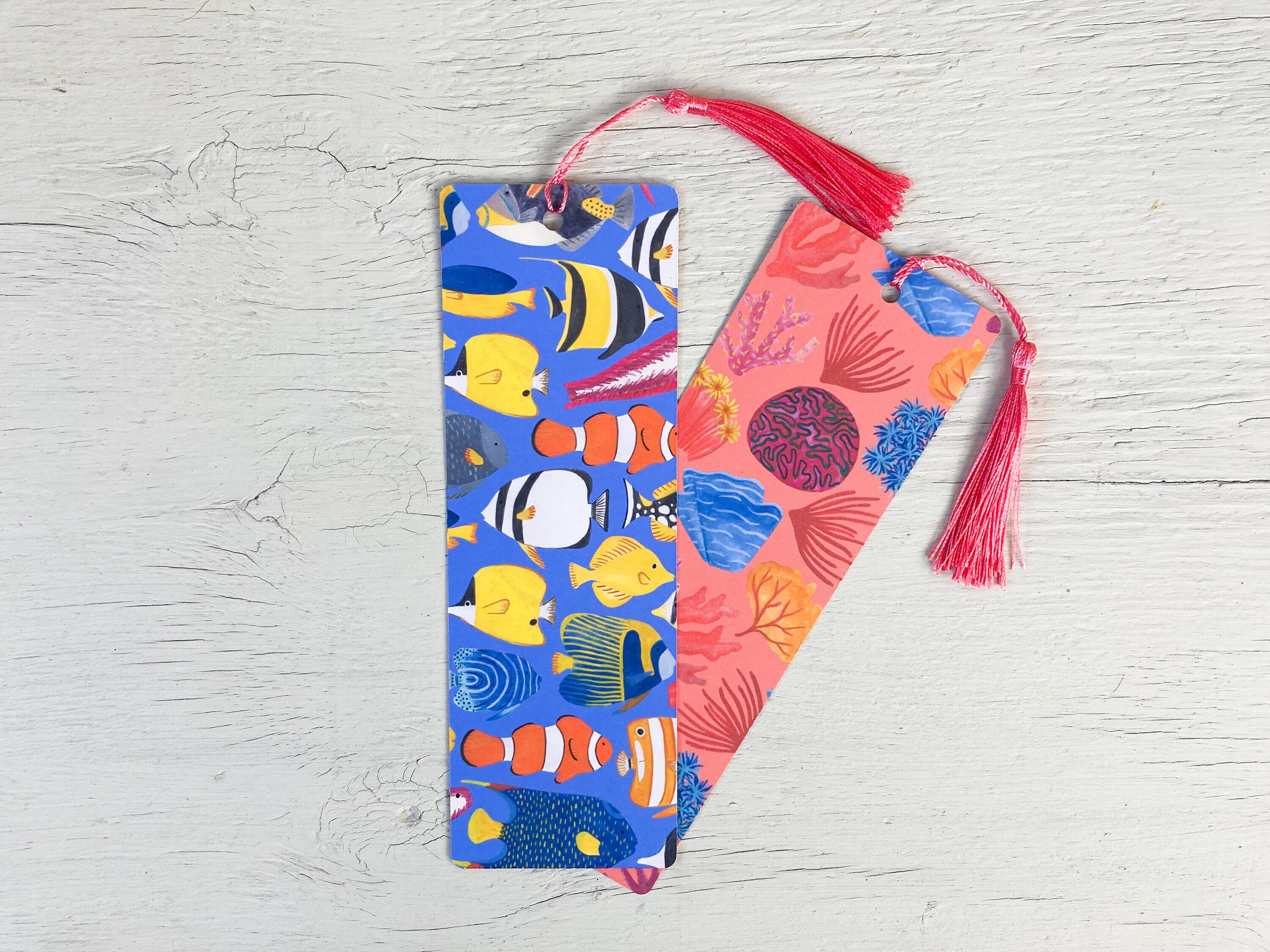 Tropical Reef Fish Types of Coral Bookmark Sea Life - Etsy UK
