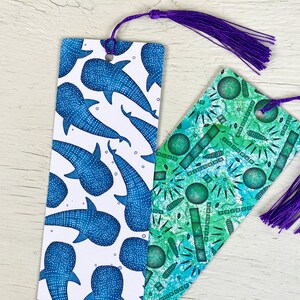 Whale Shark Plankton Double Sided Bookmark | Quirky Ocean Creature ...