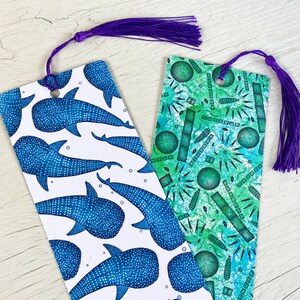 Whale Shark Plankton Double Sided Bookmark | Quirky Ocean Creature ...