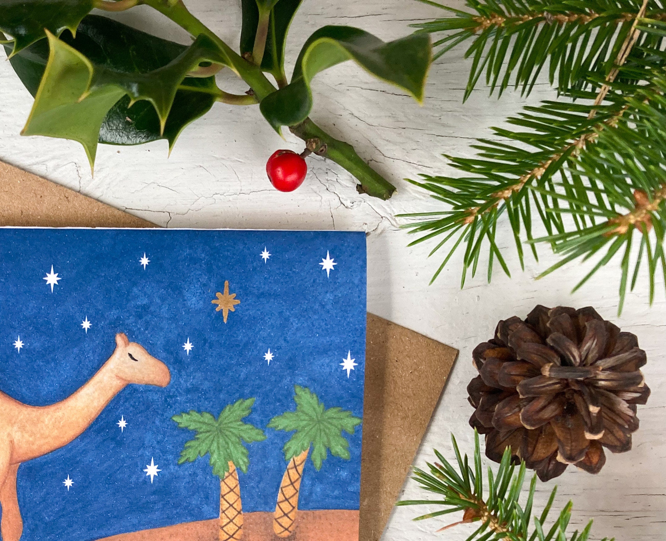 Camel Christmas Card Holiday Card Greeting Card Xmas - Etsy UK
