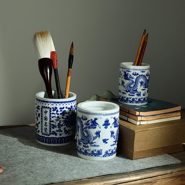 Ceramic Pen Pot Holder - Etsy