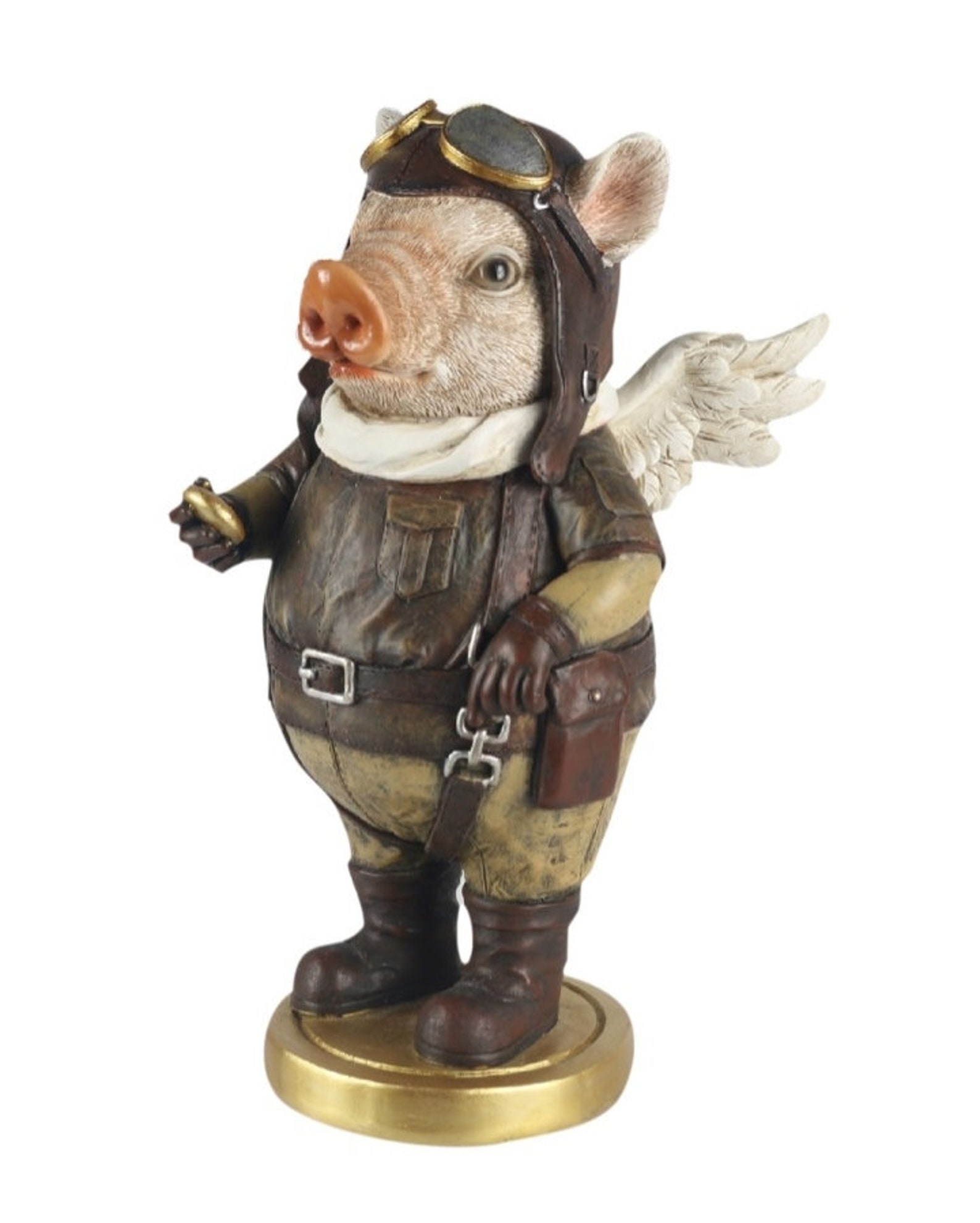 Flying Pig Pilot With Wings Indoor/outdoor Ornament Sculpture - Etsy