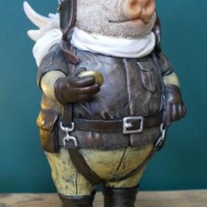Flying Pig Pilot With Wings Indoor/outdoor Ornament Sculpture - Etsy