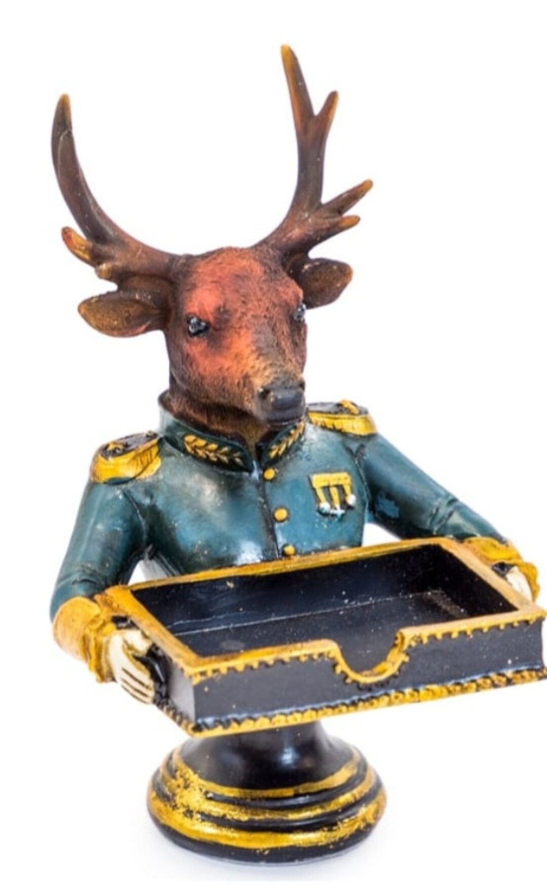 Gentry Stag Business Card Holder/sweet Tray Hand Painted - Etsy