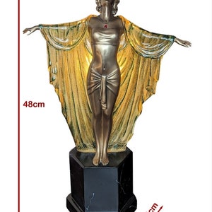 Art Deco Lady Dancer Table Lamp - Etsy