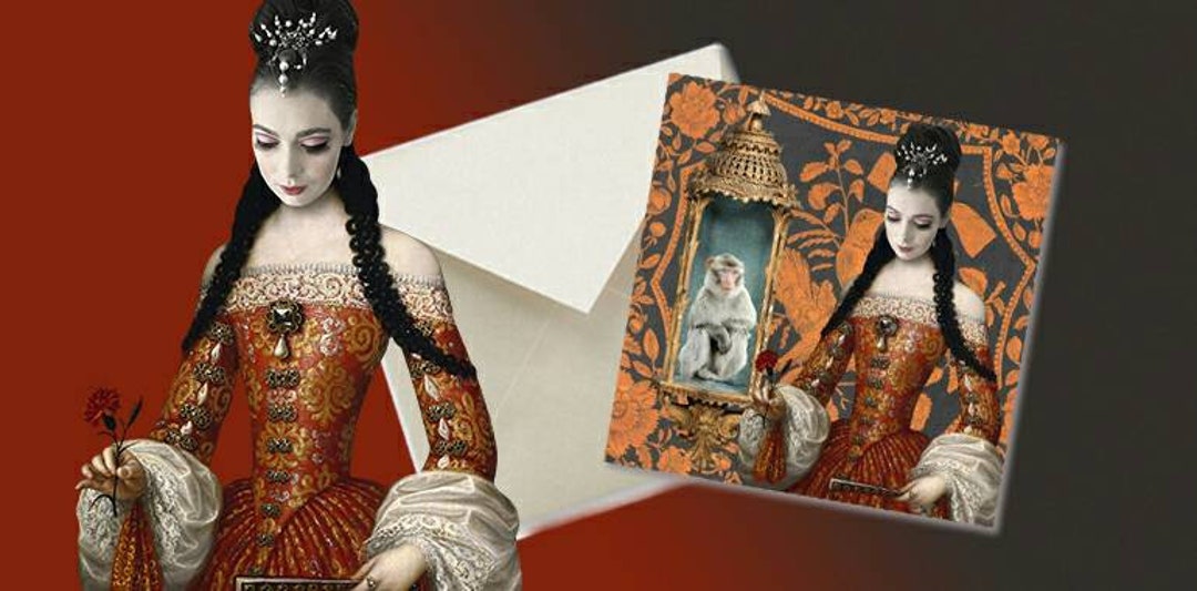 So in Love Designer Vintage Inspired Greeting Card Featuring a ...