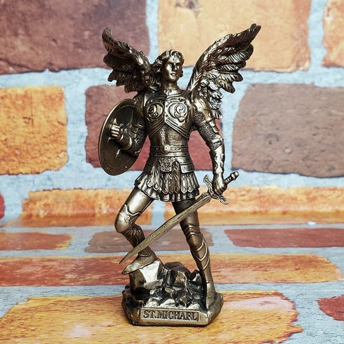 Mini Saint Michael Statue | Etsy