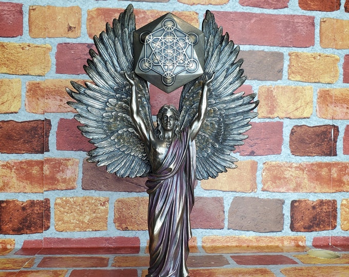 Vintage Angel Metatron Statue Sacred Geometry - Etsy