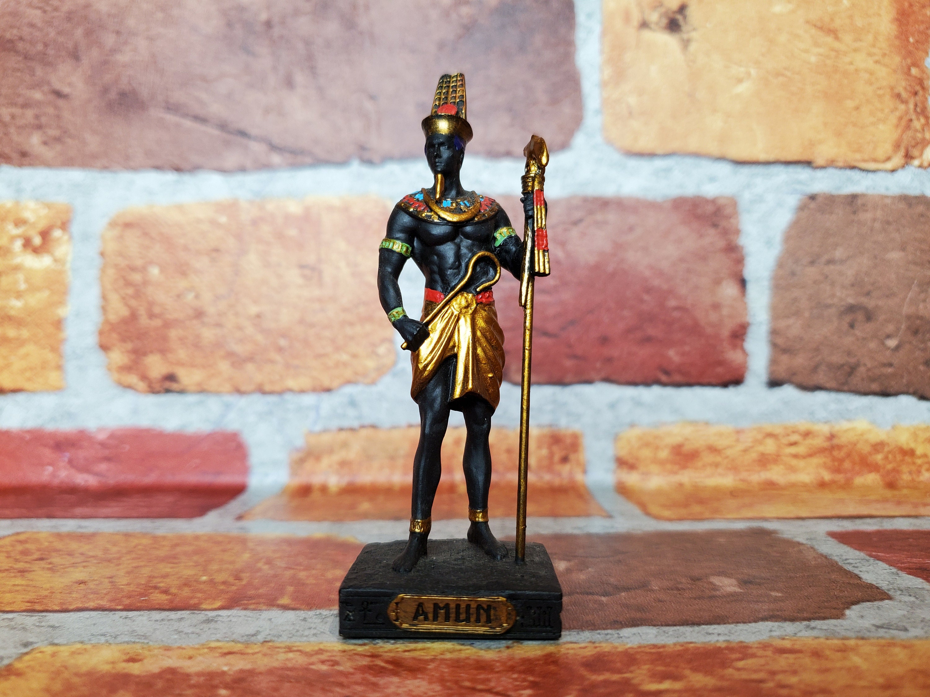 Vintage Ancient Egyptian Deities Set of 12 Figurines | Etsy UK