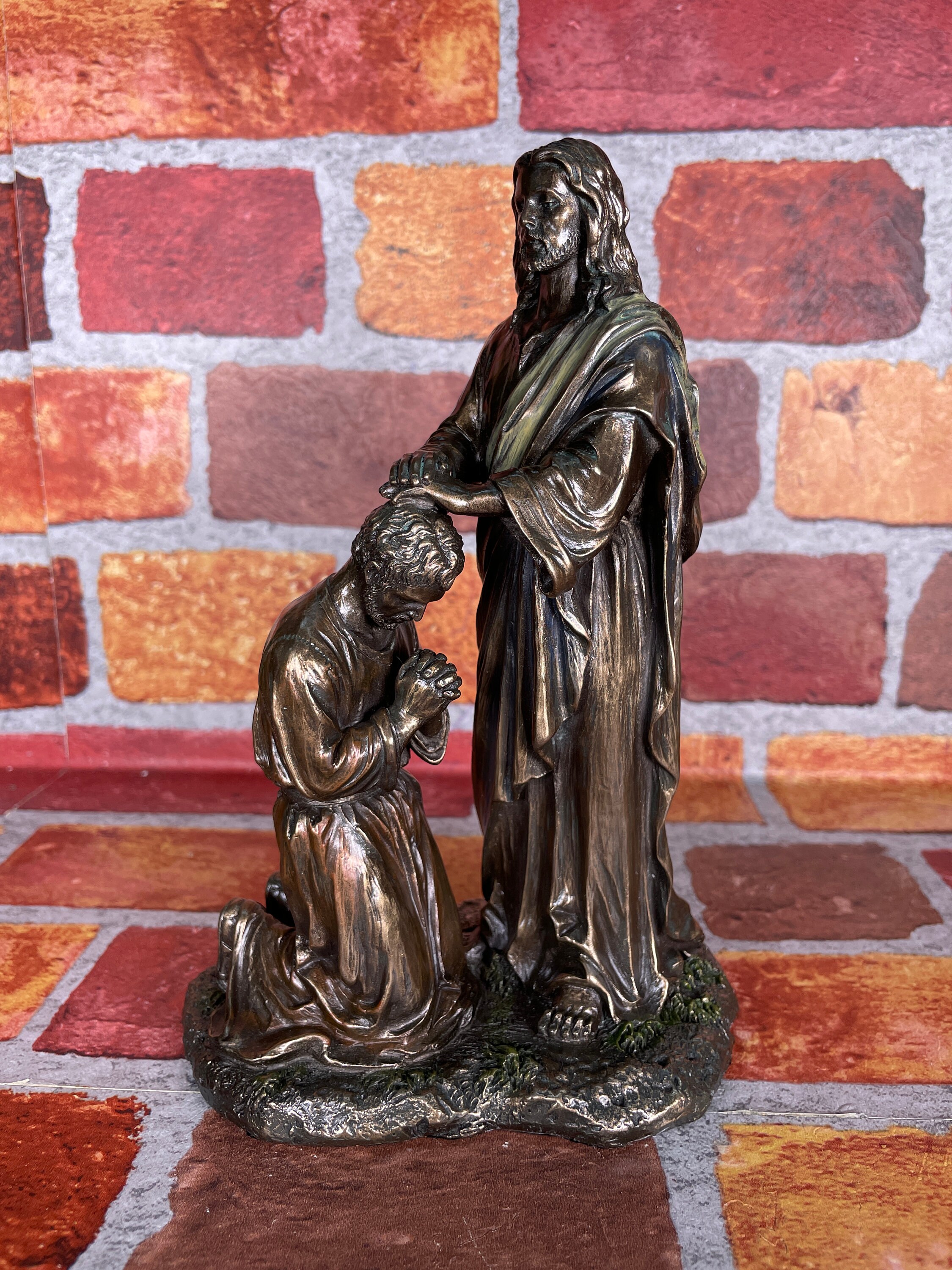 Vintage Jesus Blessing the Dispel Statue Christian Home | Etsy