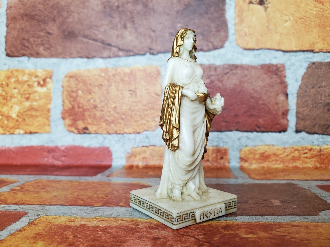 Vintage Hestia Figurine Miniature Greek Goddess Hestia Altar | Etsy