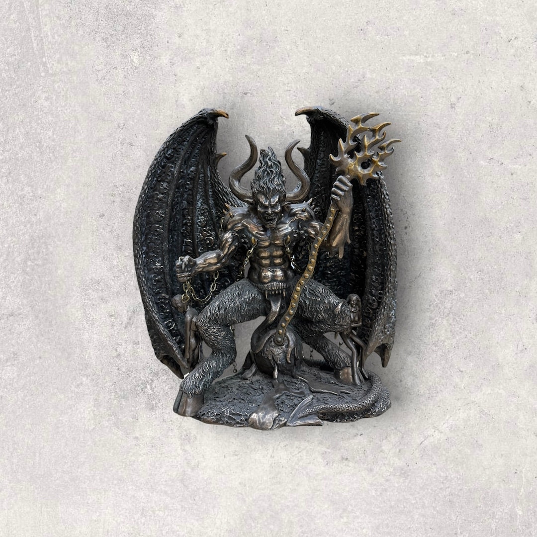 Vintage Lucifer Statue - Etsy
