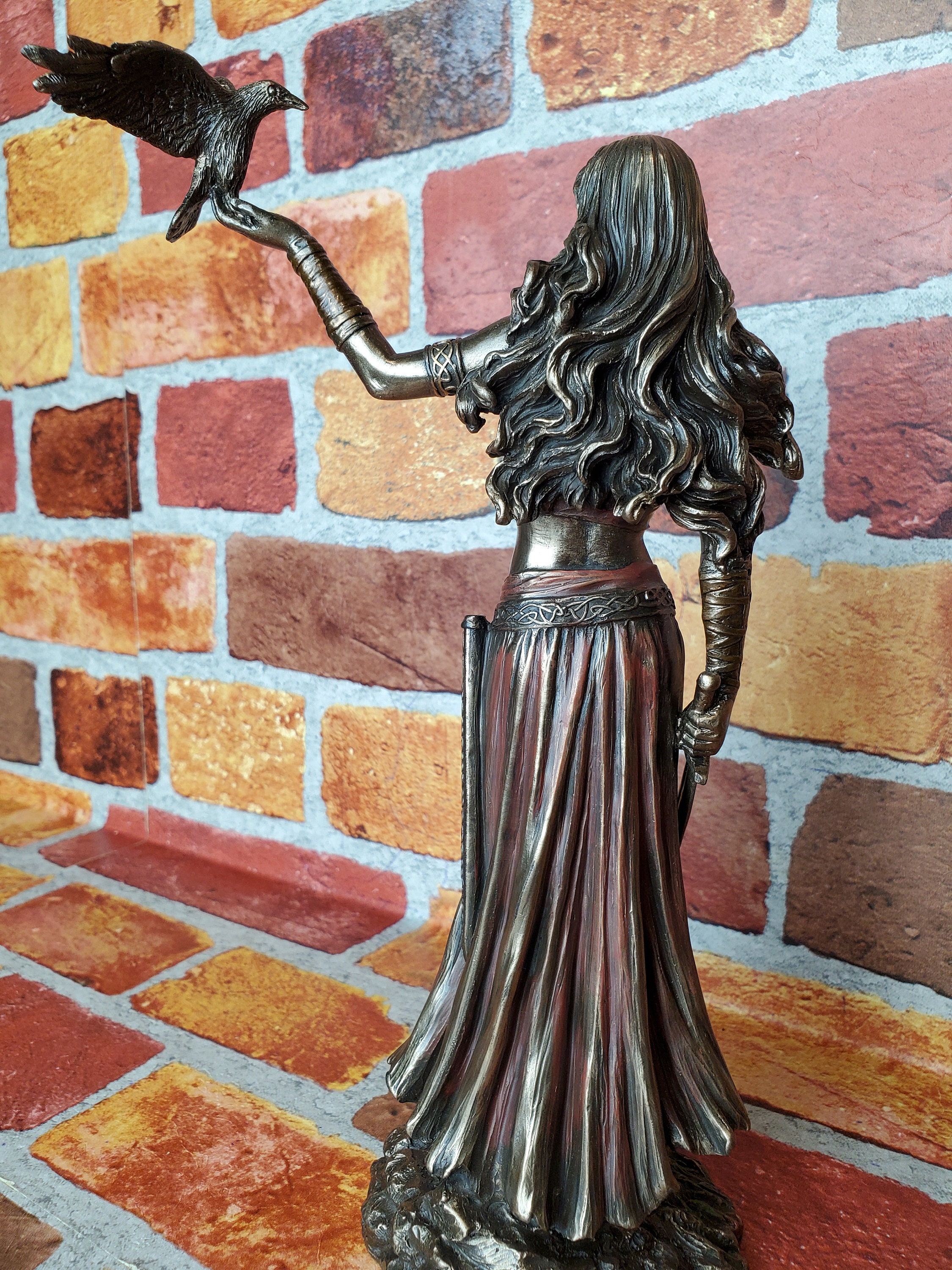 Vintage the Morrígan Goddess Statue - Etsy