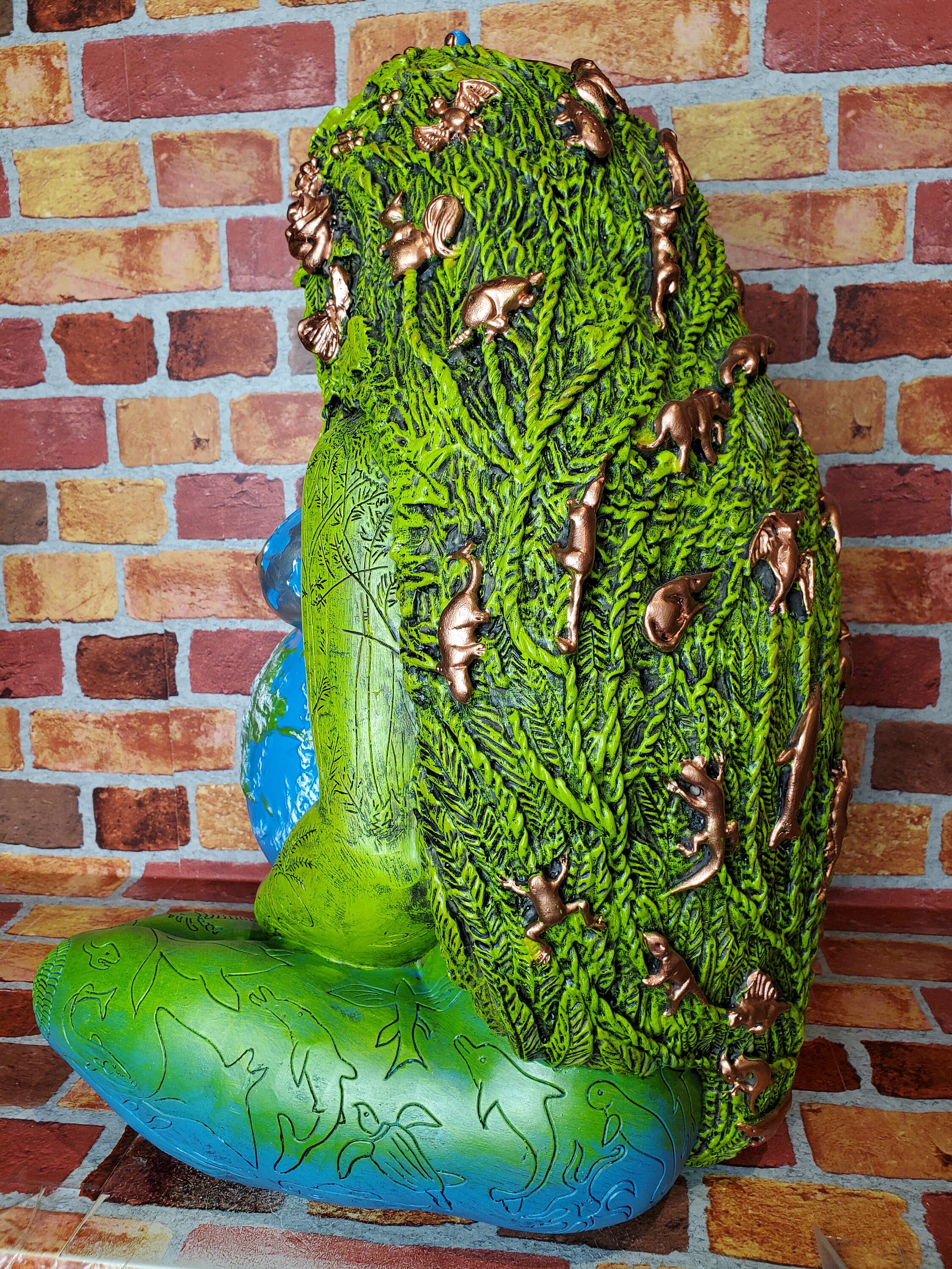 Vintage Gaia Statue XL Large Mother Gaia Earth Goddess - Etsy