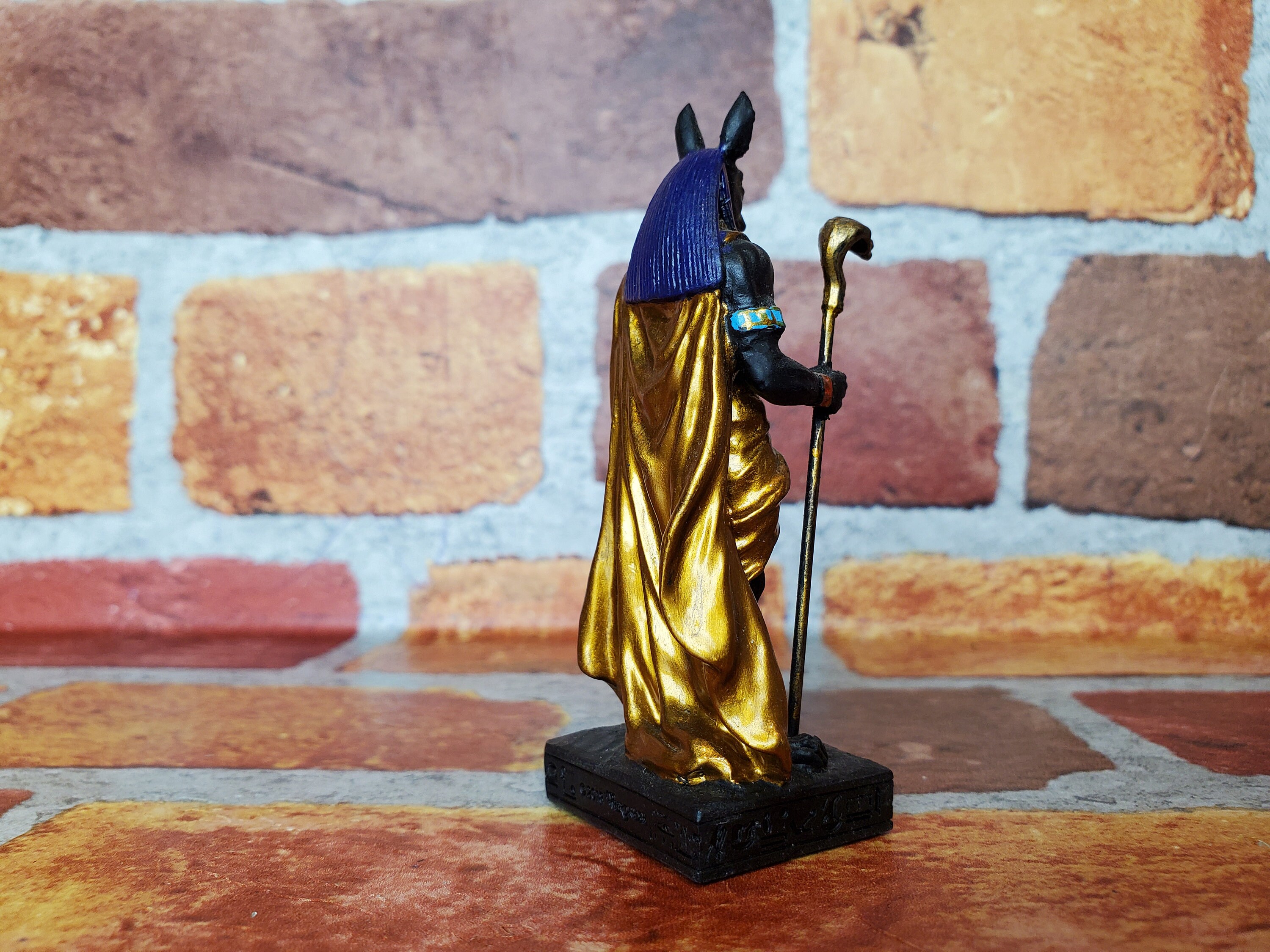 Vintage Anubis Figurine Miniature Egyptian God Anubis Altar | Etsy