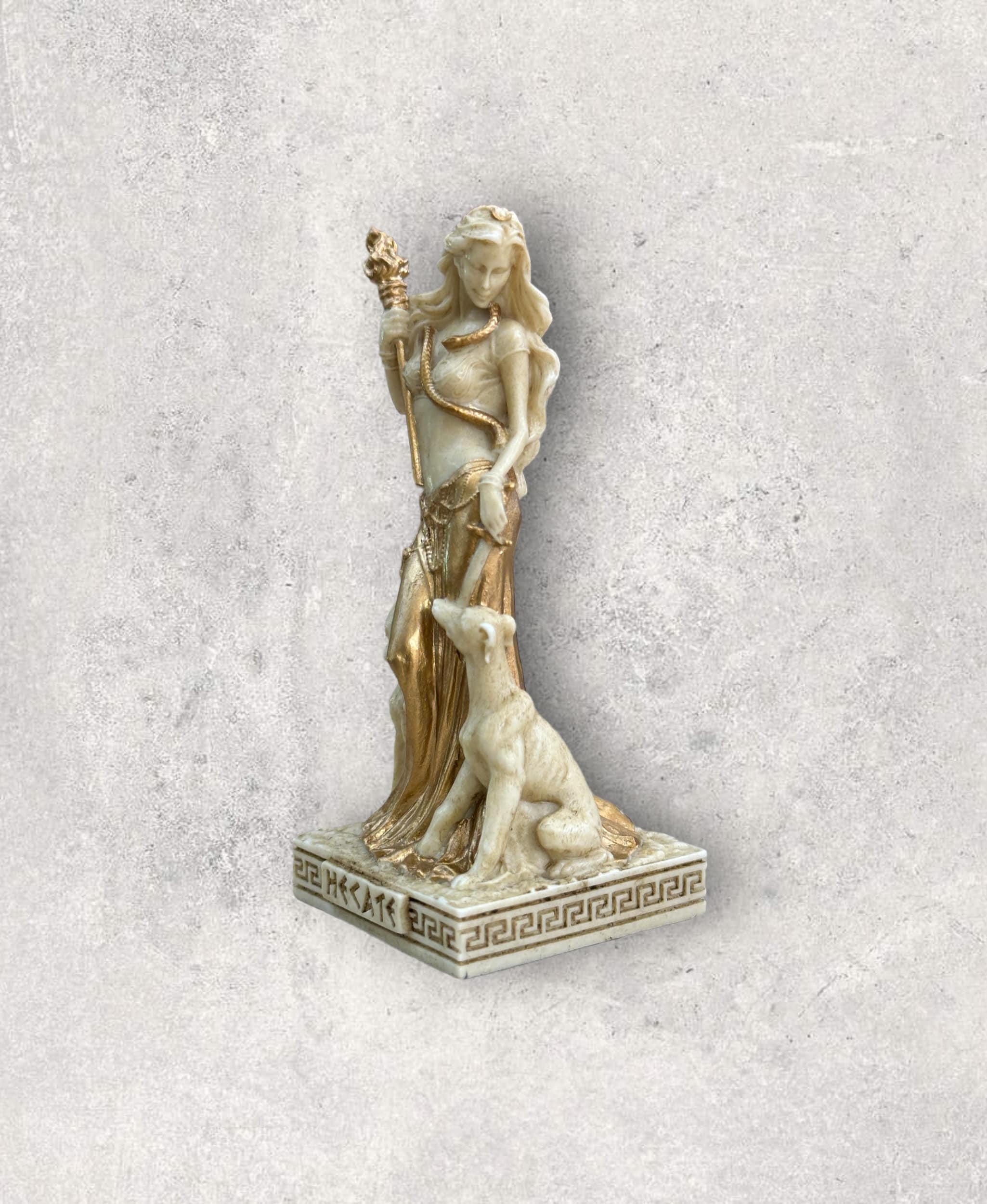 Vintage Hecate Figurine - Miniature Greek Goddess Hecate Altar Statue ...