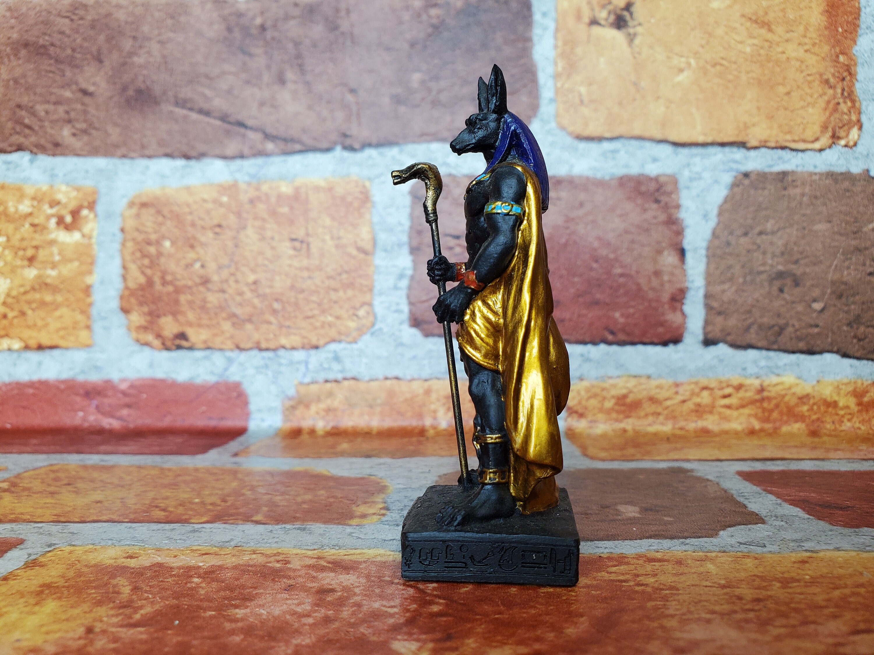 Vintage Anubis Figurine Miniature Egyptian God Anubis Altar | Etsy