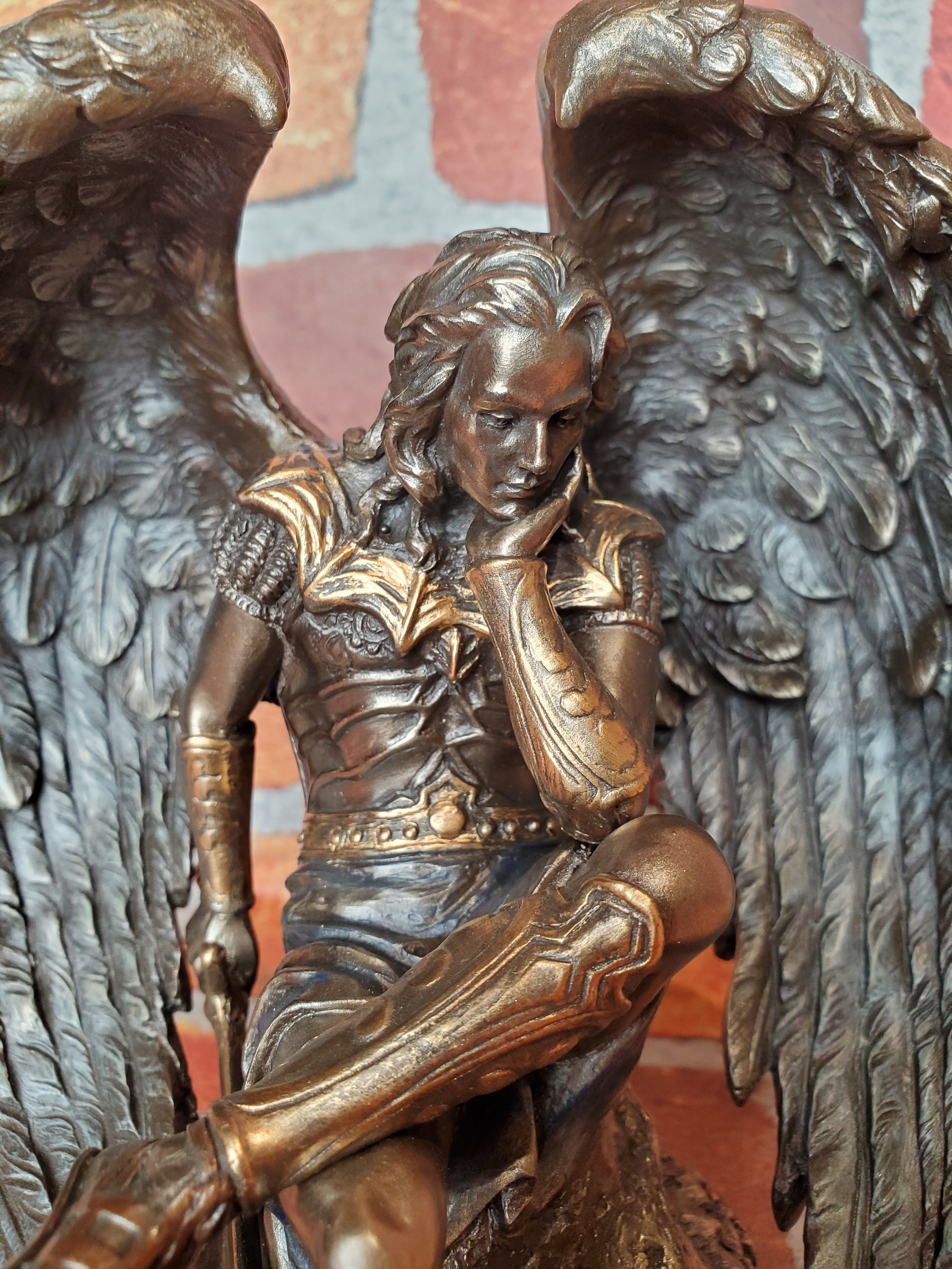 Vintage Lucifer the Fallen Angel Statue | Etsy Canada