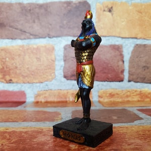 Vintage Horus Figurine - Miniature Egyptian God Horus Altar Statue - Etsy