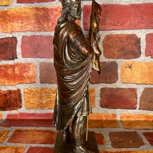 Vintage Constantine XI Palaiologos Statue Cold Cast Bronze Last ...