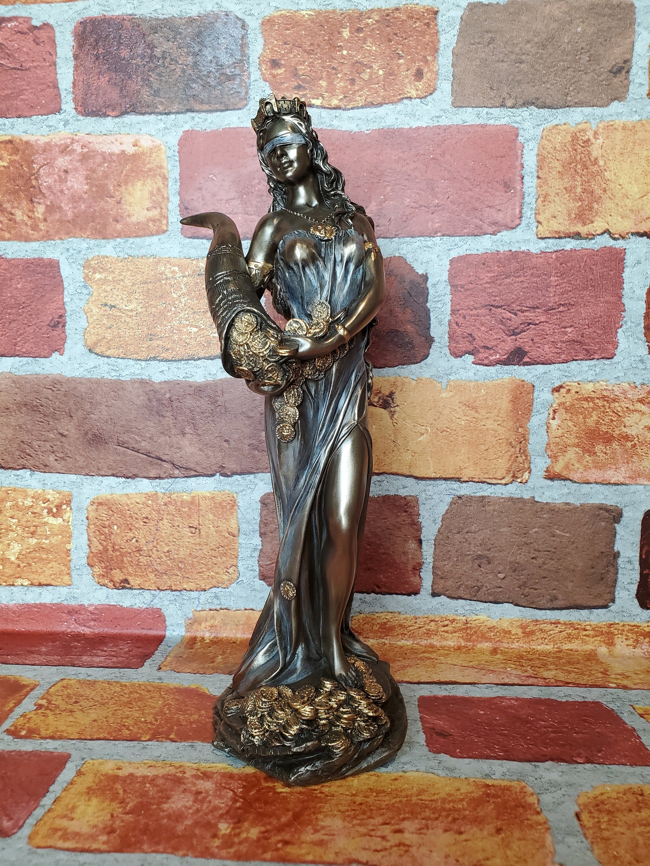 Vintage Fortuna Statue Roman Goddess of Fortune and Wealth - Etsy