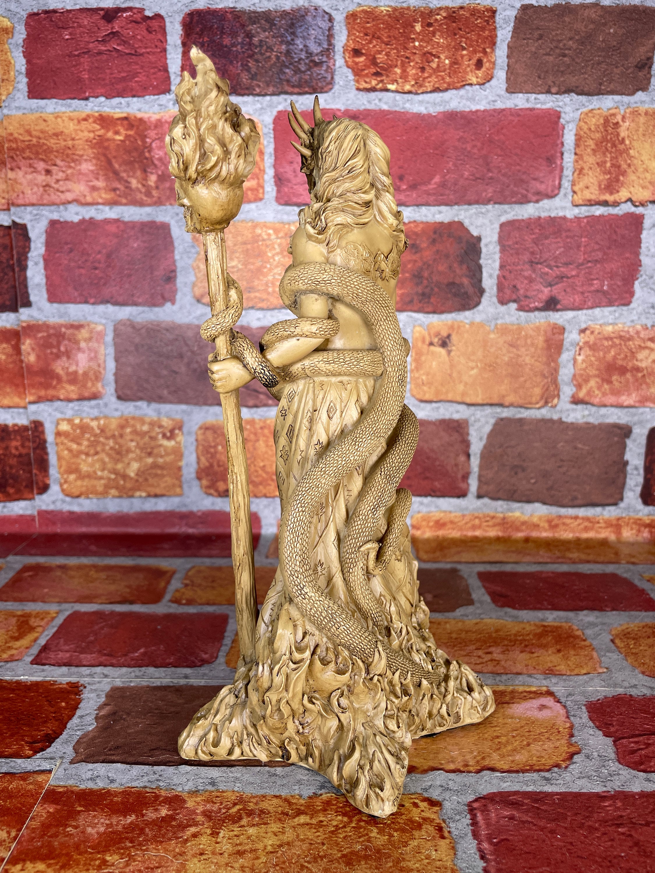 Vintage Hecate Statue Greek Goddess of Magic Hecate Altar | Etsy