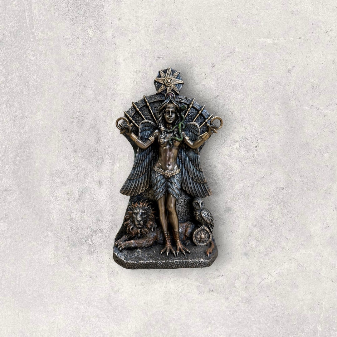 Vintage Inanna / Ishtar Statue - Mesopotamian Goddess of Love, Beauty, Sex, War, Justice ...