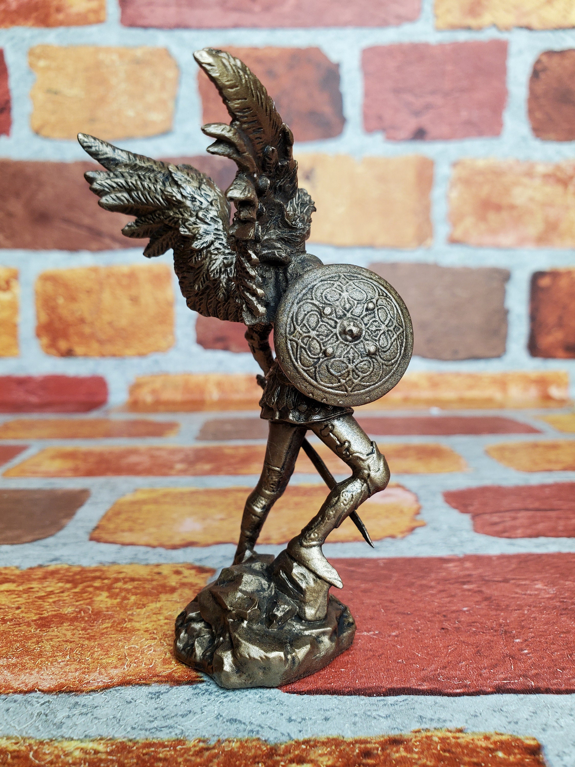 Vintage St. Michael Archangel Mini Statue Saint Michael | Etsy