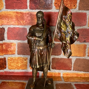 Vintage Constantine XI Palaiologos Statue Cold Cast Bronze Last ...