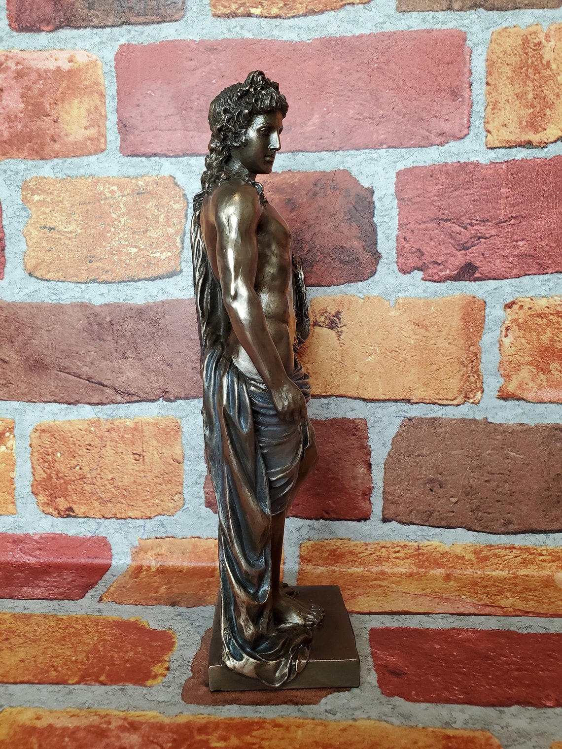 Vintage Apollo Statue Greek God Apollo With Lyre Altar - Etsy Canada