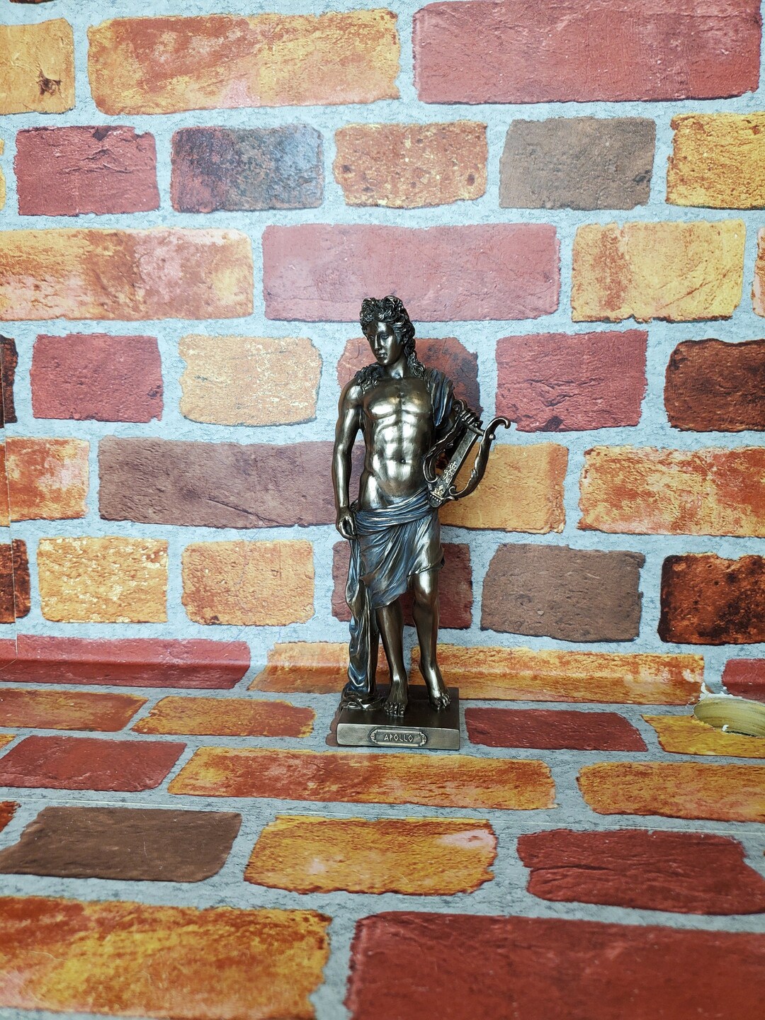 Vintage Apollo Statue Greek God Apollo With Lyre Altar Statue - Etsy Canada