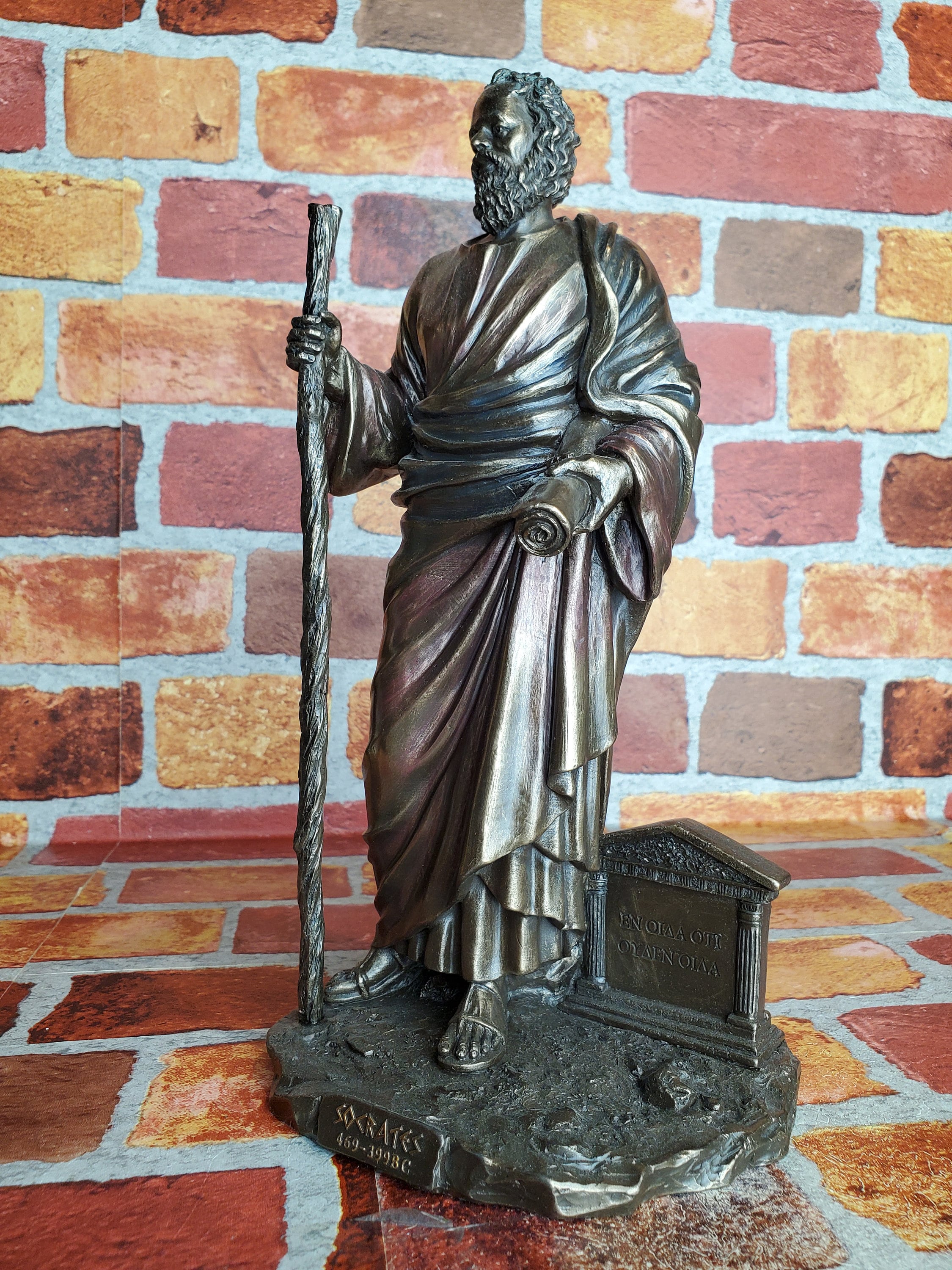 Vintage Socrates Statue Ancient Greek Philosopher | Etsy