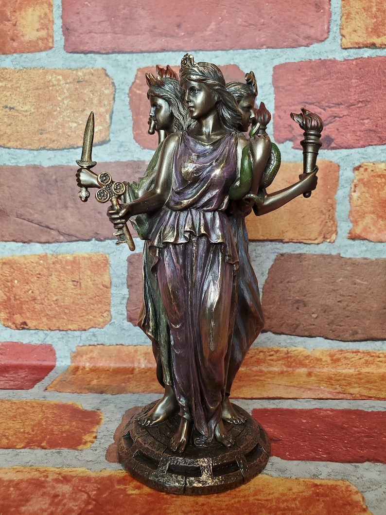 Vintage Hecate Statue Greek Goddess of Magic Hecate Altar - Etsy Canada