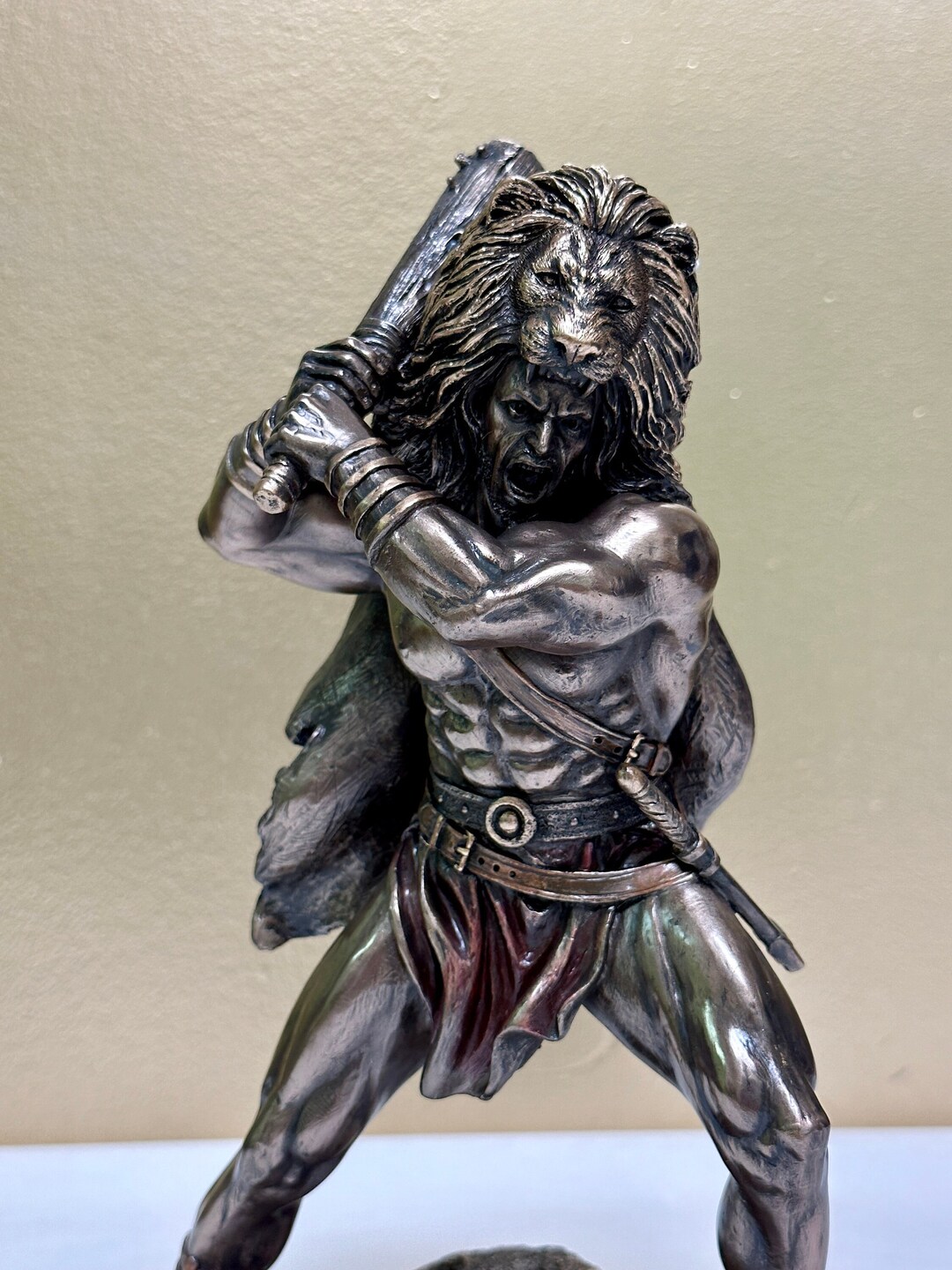 Vintage Hercules Statue- Desk Box - Greek Hero Statue - Etsy