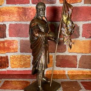 Vintage Constantine XI Palaiologos Statue Cold Cast Bronze Last ...