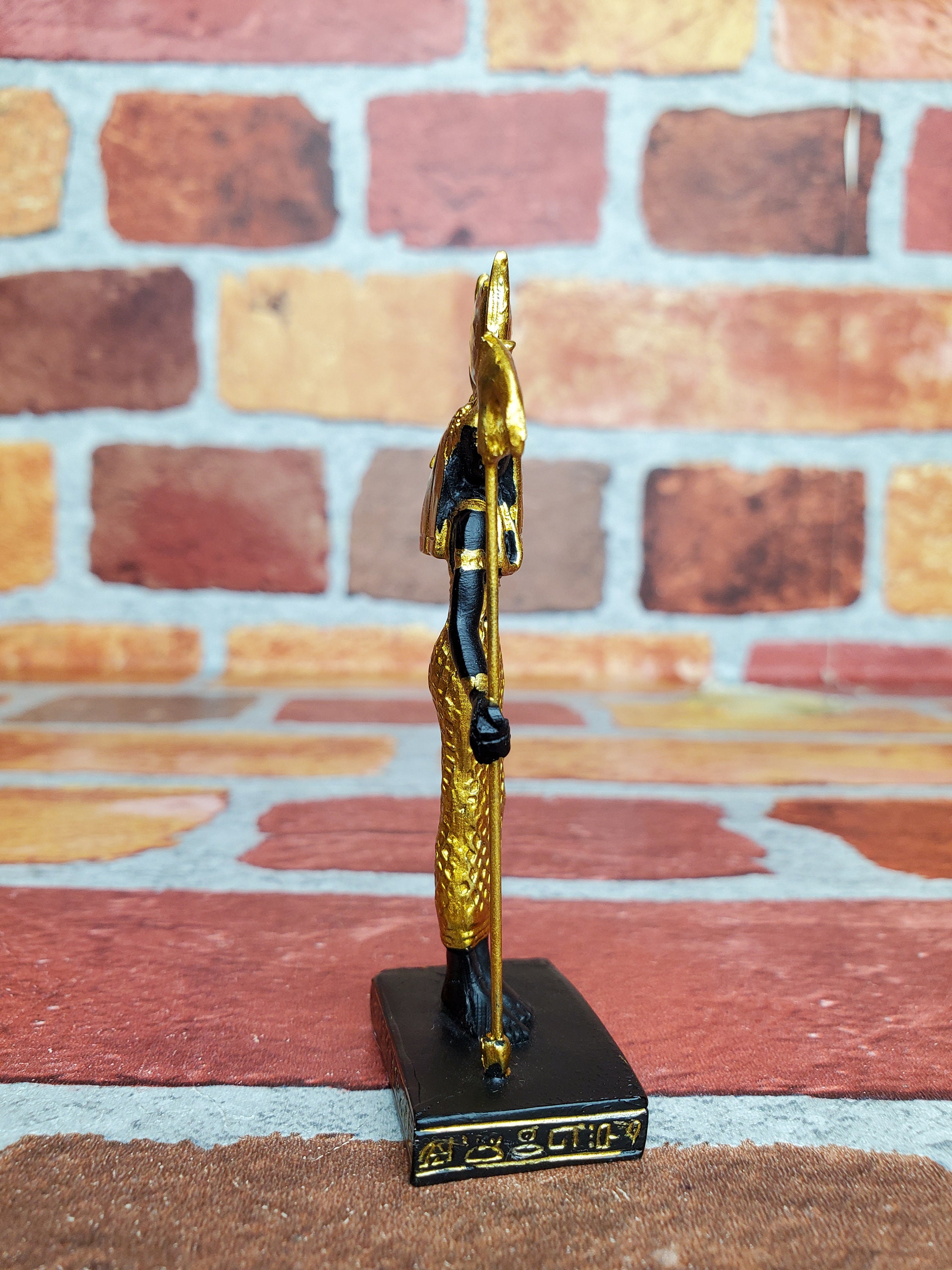 Vintage Standing Isis with Staff Figurine Miniature Egyptian | Etsy