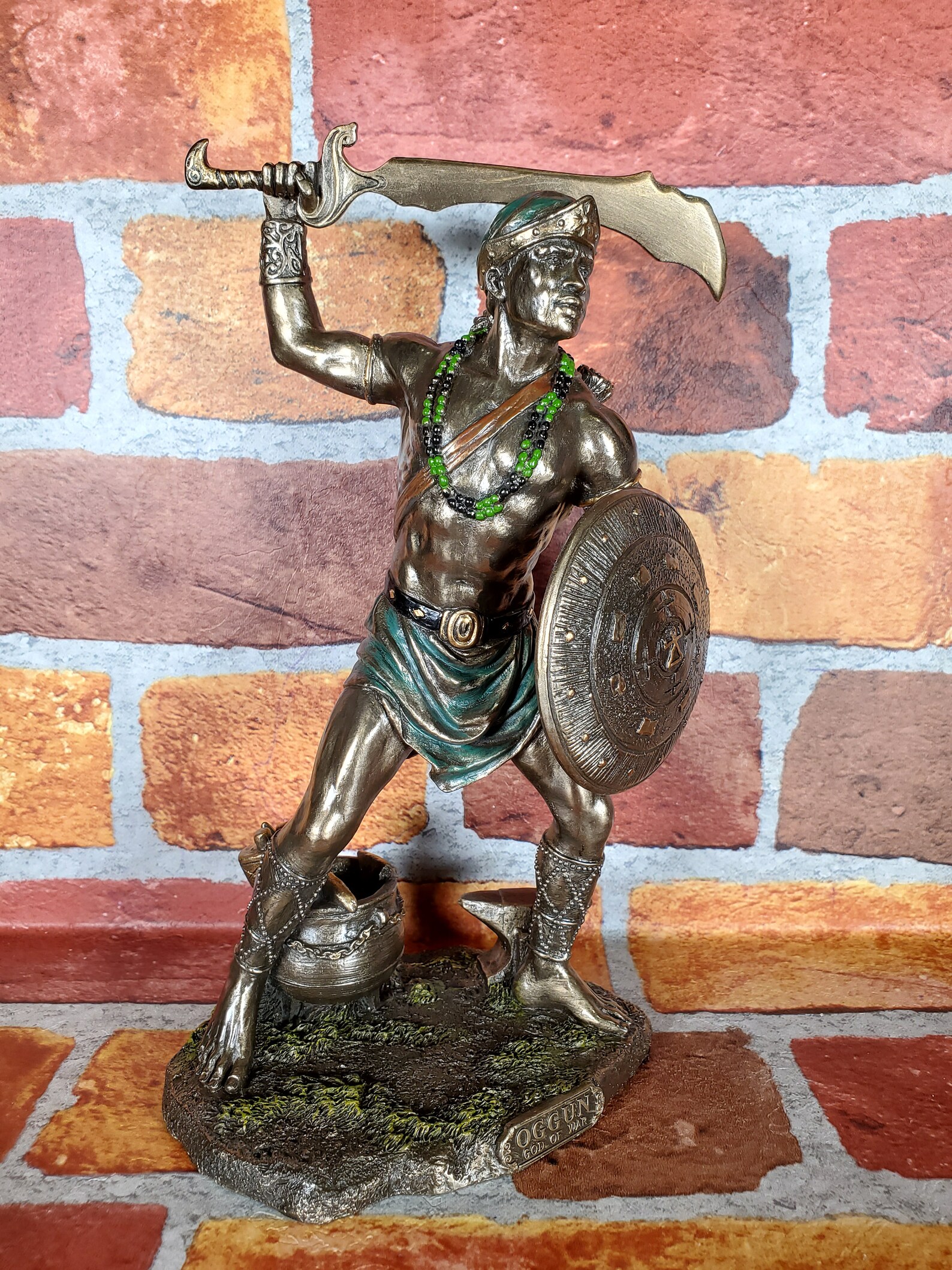 Vintage Ogun Statue Orisha of Metalworking War & Hunting - Etsy