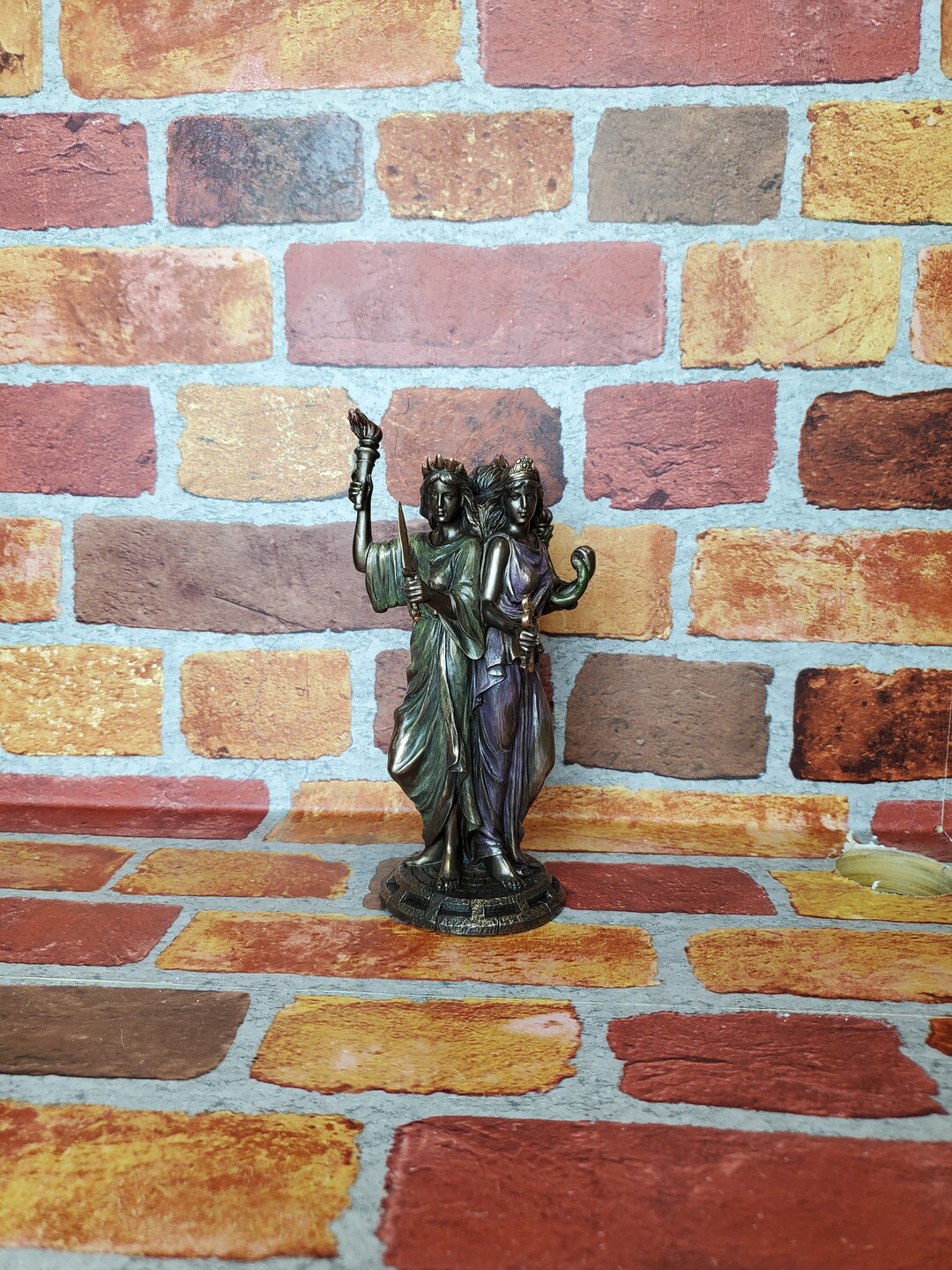 Vintage Hecate Statue - Greek Goddess of Magic Hecate Altar Statue ...