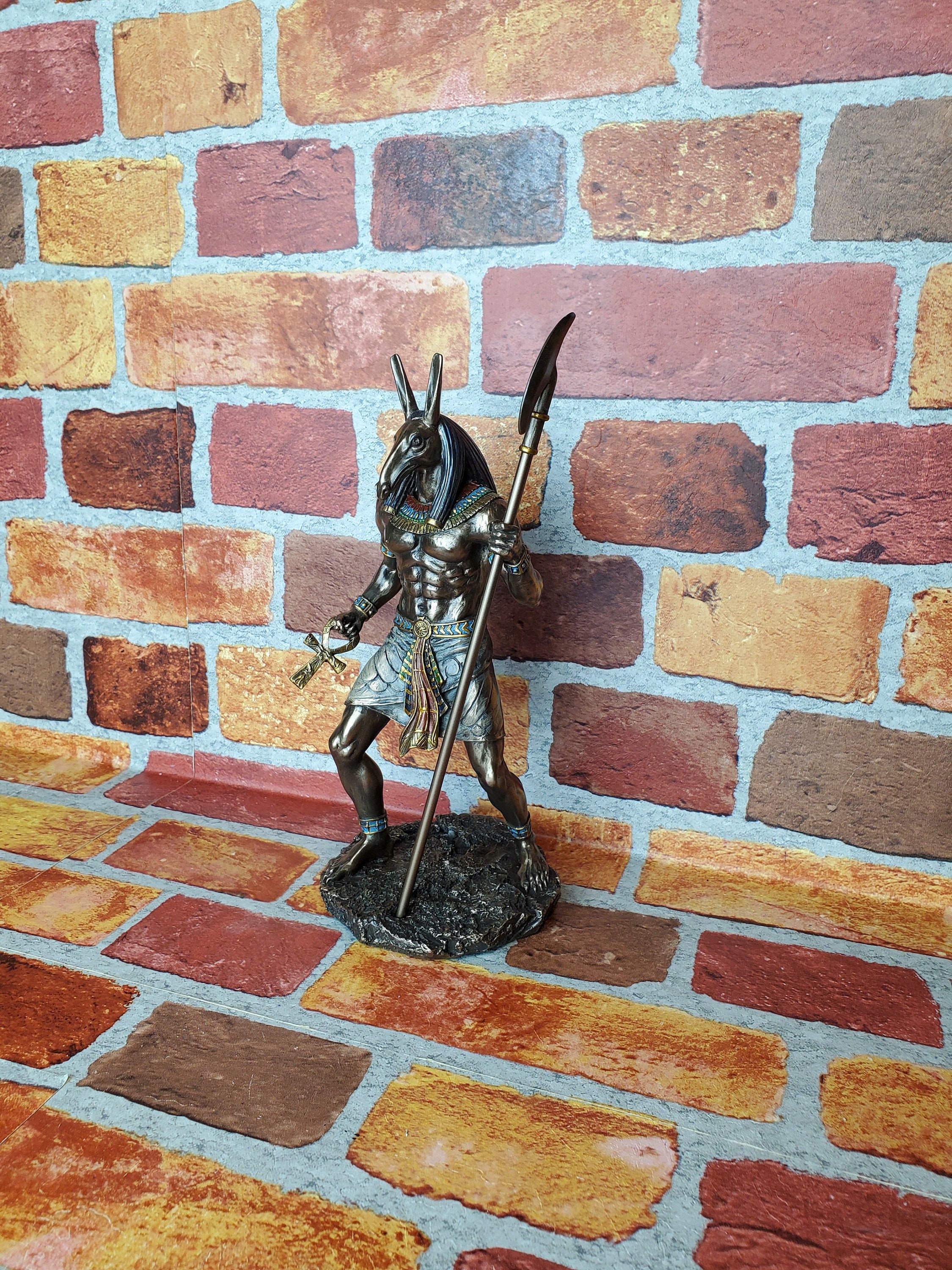 Vintage Seth Statue Ägyptischer Gott des Chaos Set | Etsy